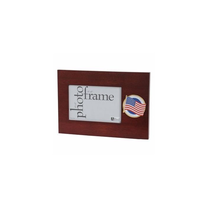 USA Flag Medallion Picture Frame – Patriotic Gift